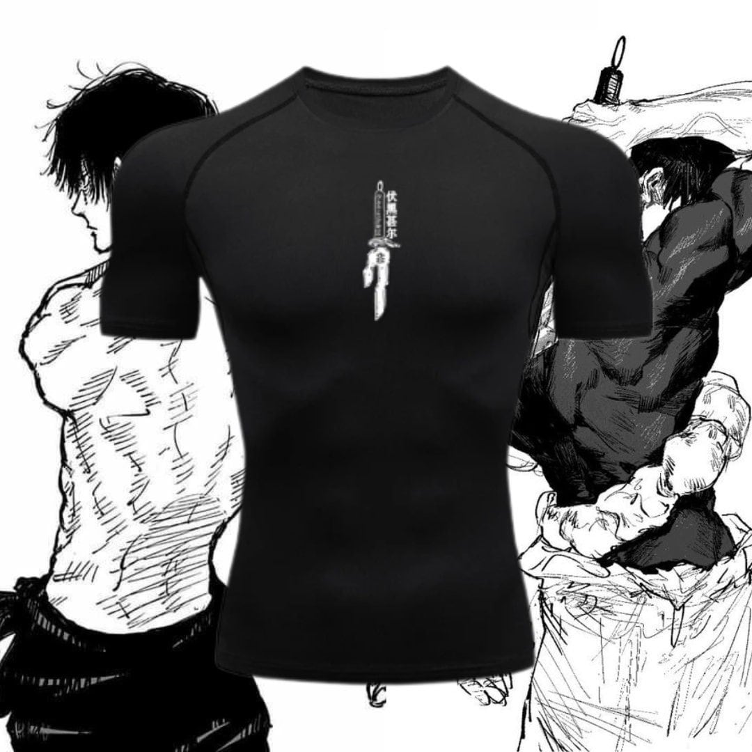 Jujutsu Kaisen Toji Compression Gym Short Sleeve Shirt - Etsy