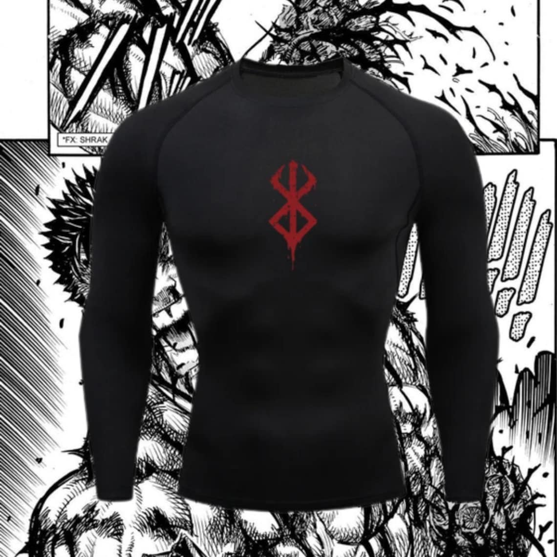 Berserk Compression Gym Long Sleeve Shirt - Etsy