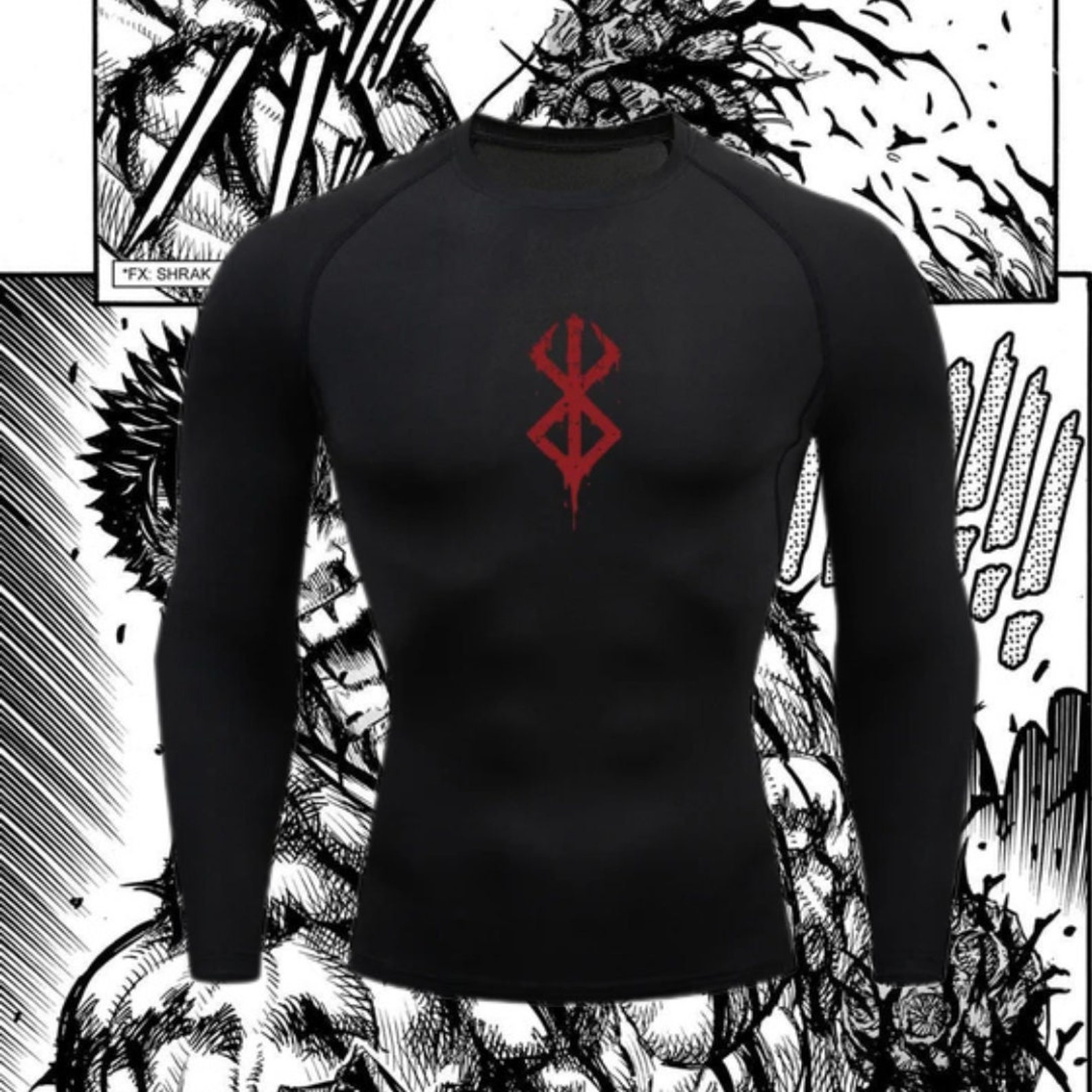 Berserk Compression Gym Long Sleeve Shirt - Etsy