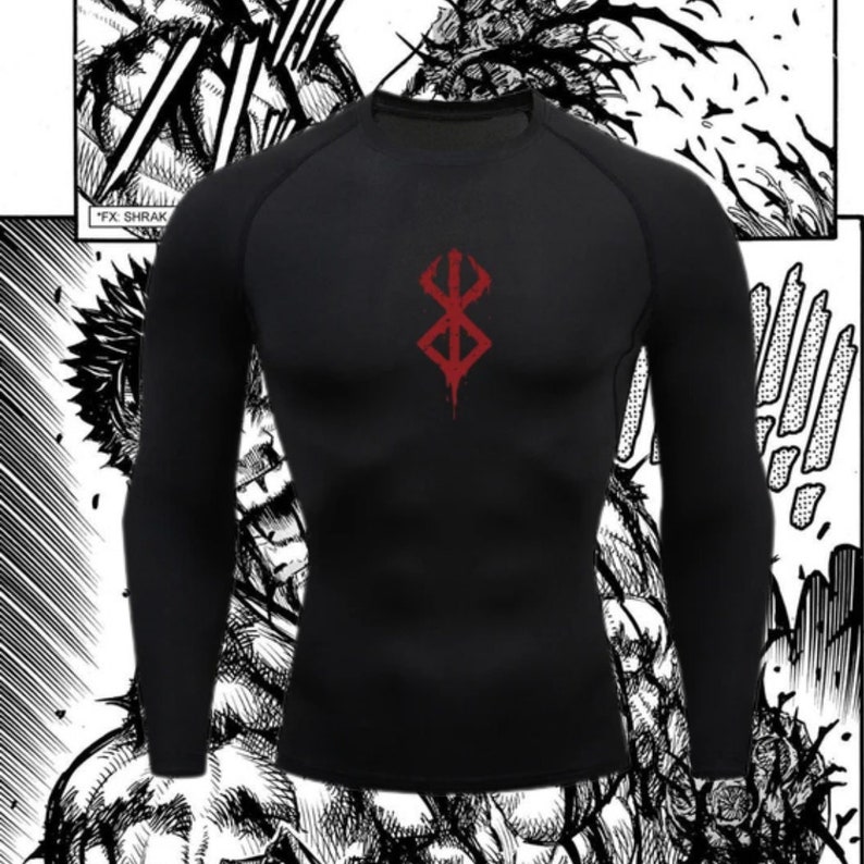 Berserk Compression Gym Long Sleeve Shirt - Etsy
