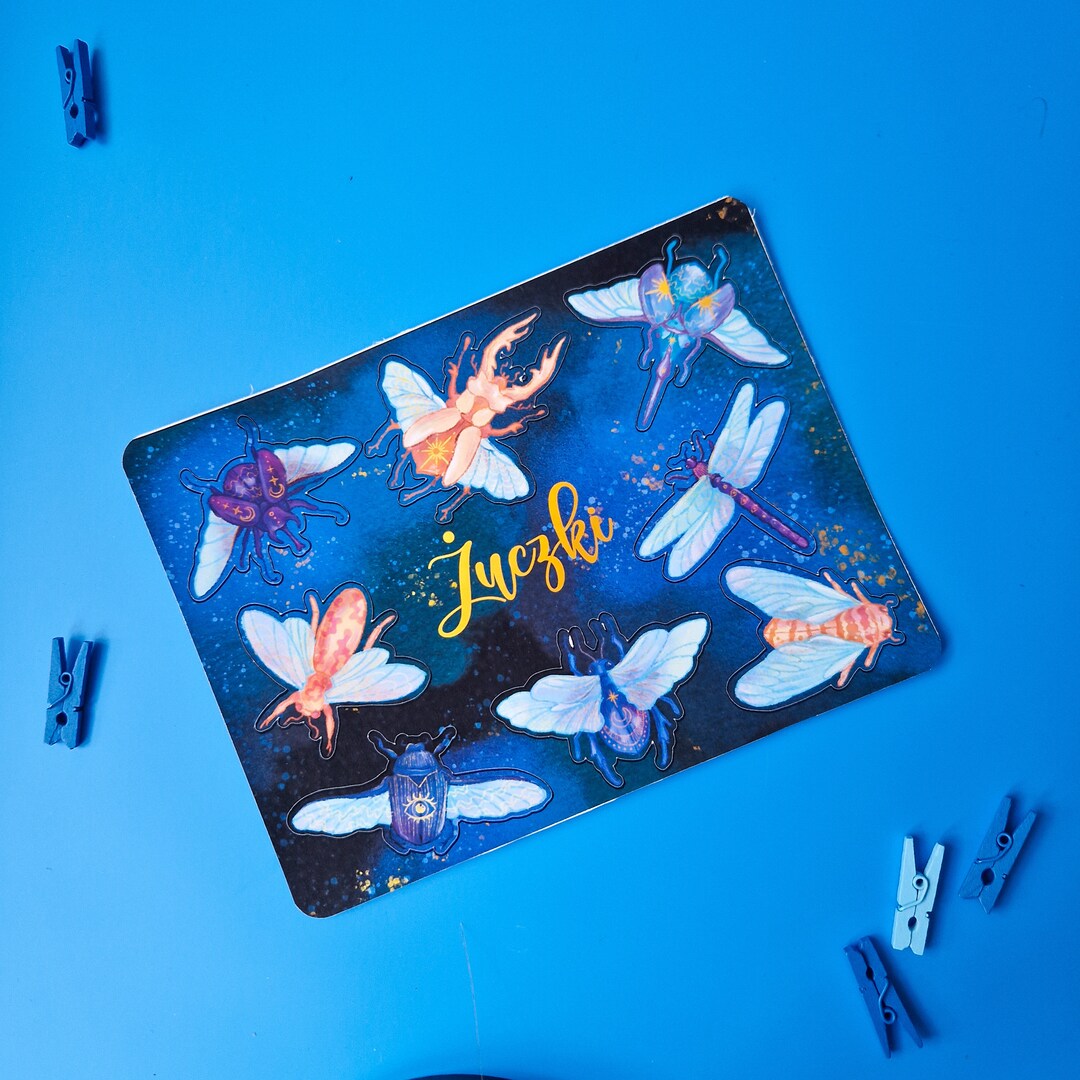 Beetle Sticker Set beetles / Animal Sticker Sheet / Insects / Beetles ...