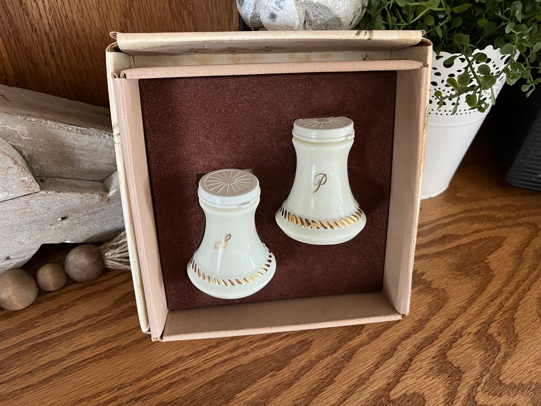Wheatonware Vintage Salt and Pepper Shakers and Candlesticks - Etsy