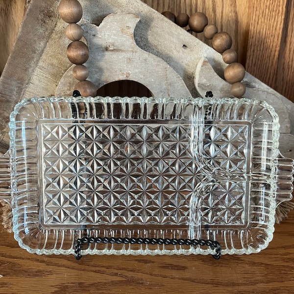 Glass Relish Tray - Etsy