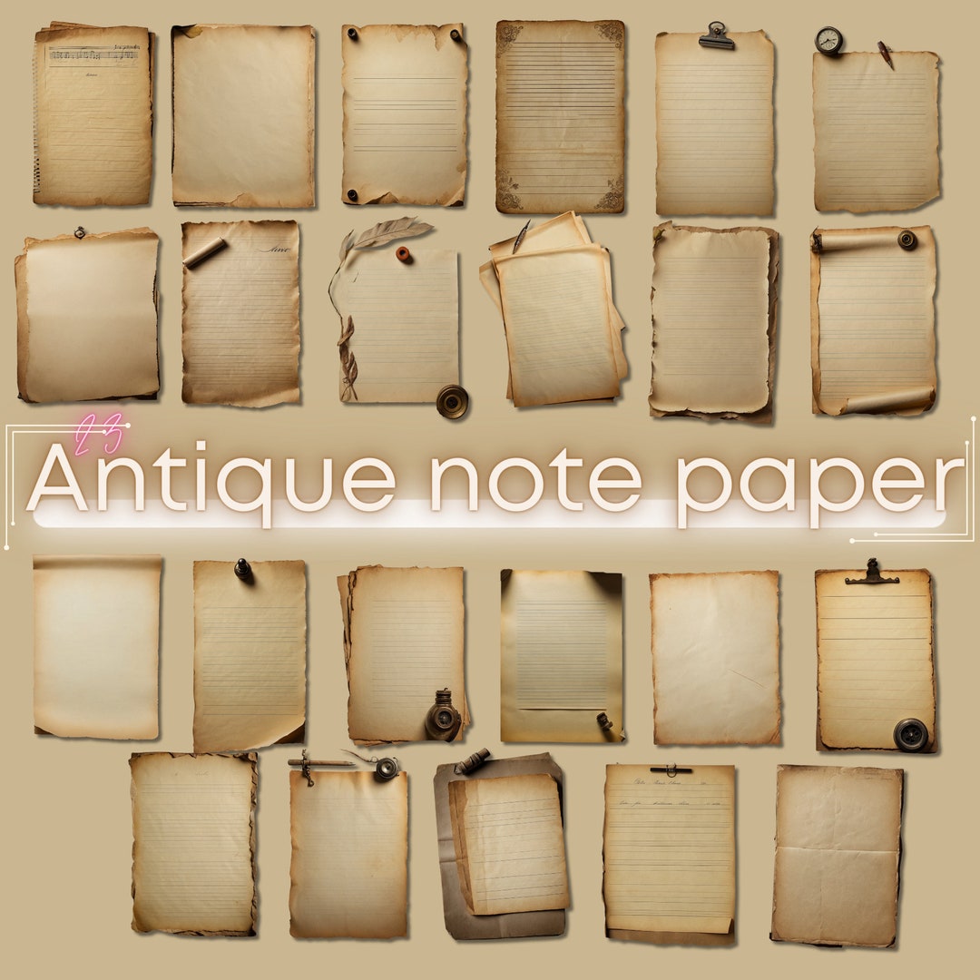 Antique Note Paper/old Note Paper - Etsy UK