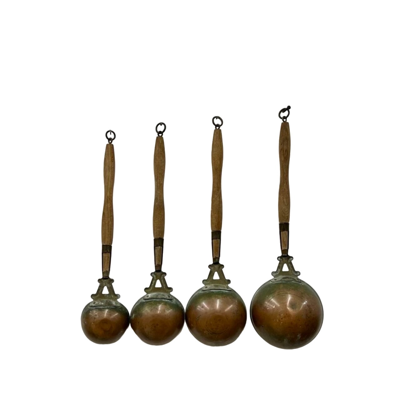 Art Deco Copper Ladle Wall Hanging Set / Antique Copper Kitchen ...