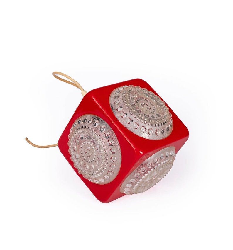 70s Popart Cube Pendant Lighting / Made in Germany, Pop Art Ceiling ...