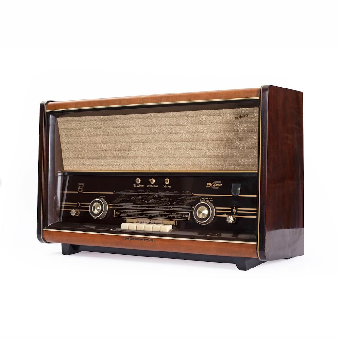 Vintage Philips Radio B6X72A 1950s / Made in Belgium, Philips Bi-ampli ...