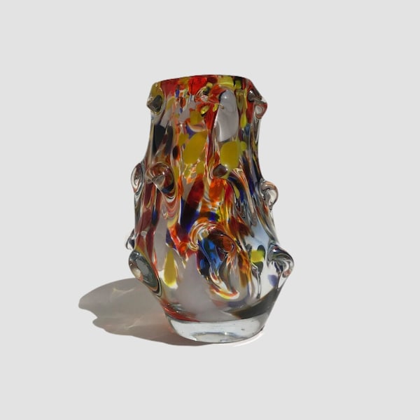 Confetti Blown Glass Vase - Etsy