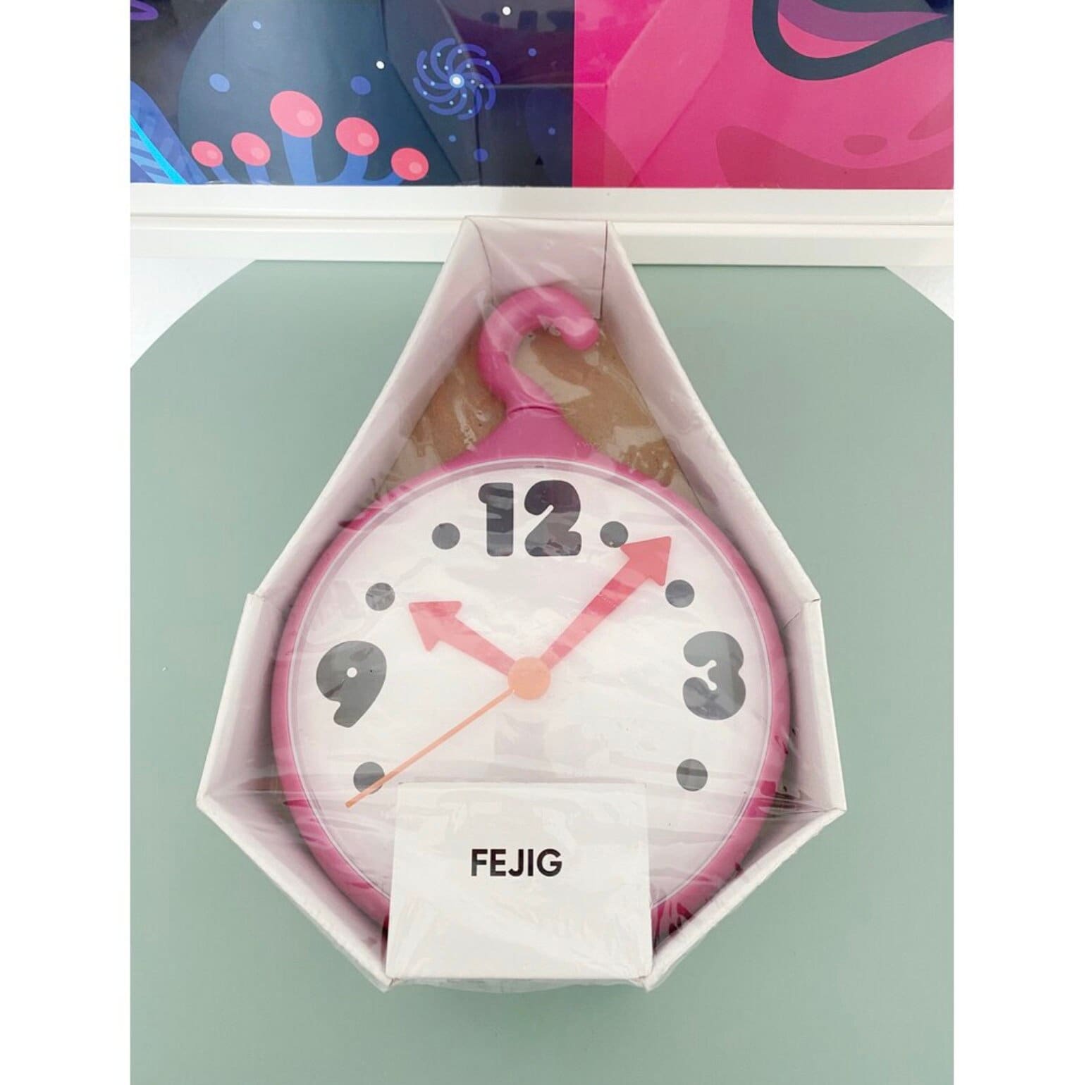 Vintage Ikea Fejig Pop Art Clock / Space Age Wall Clock, Retro Calendar ...