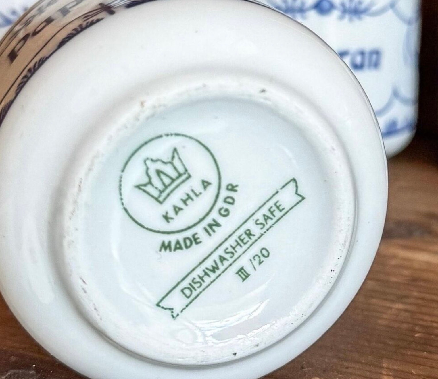 Vintage KAHLA Porcelain Spice Jar SET 6, Germany 1970s / Country House Style Spices Jar ...