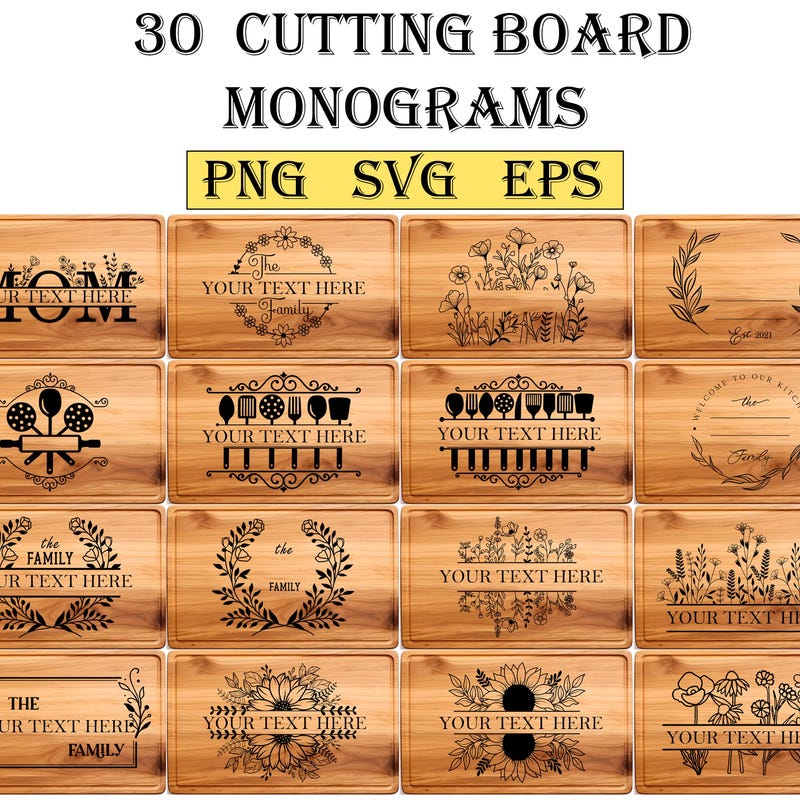 Cutting Board Svg - Etsy