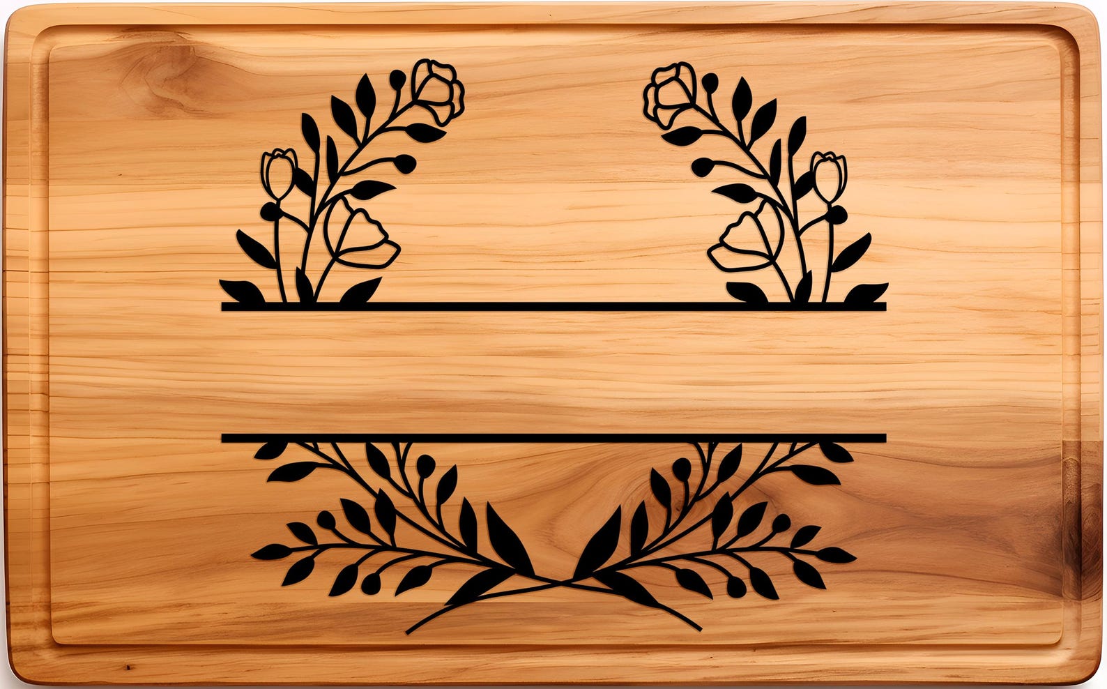 Kitchen Tray Svg Bundle 30 Designs, Cutting Board Svg, Plate Svg, Tray ...