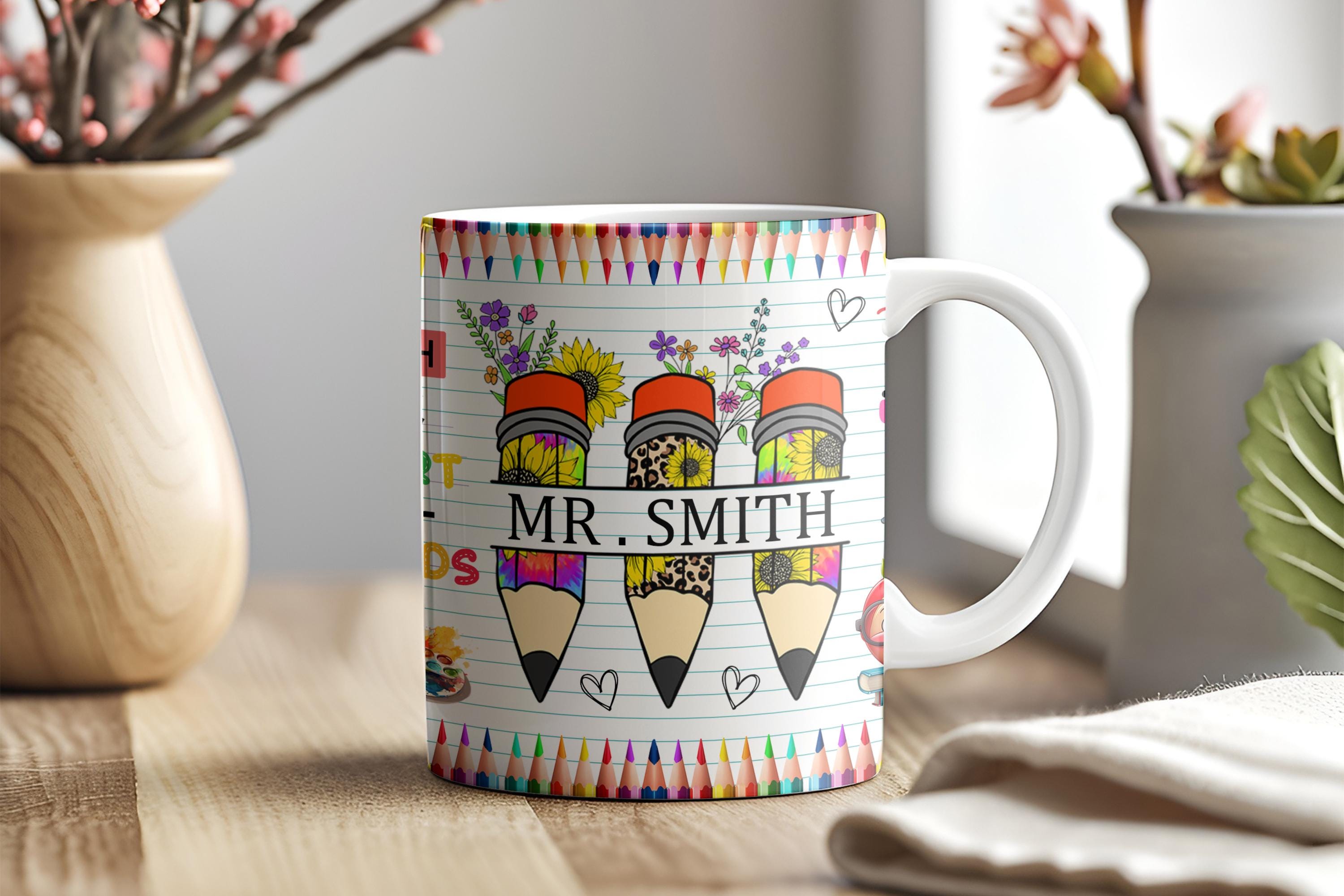 Teacher Mug, Wrap Around Mug Template 11oz, Sublimation, High-quality ...