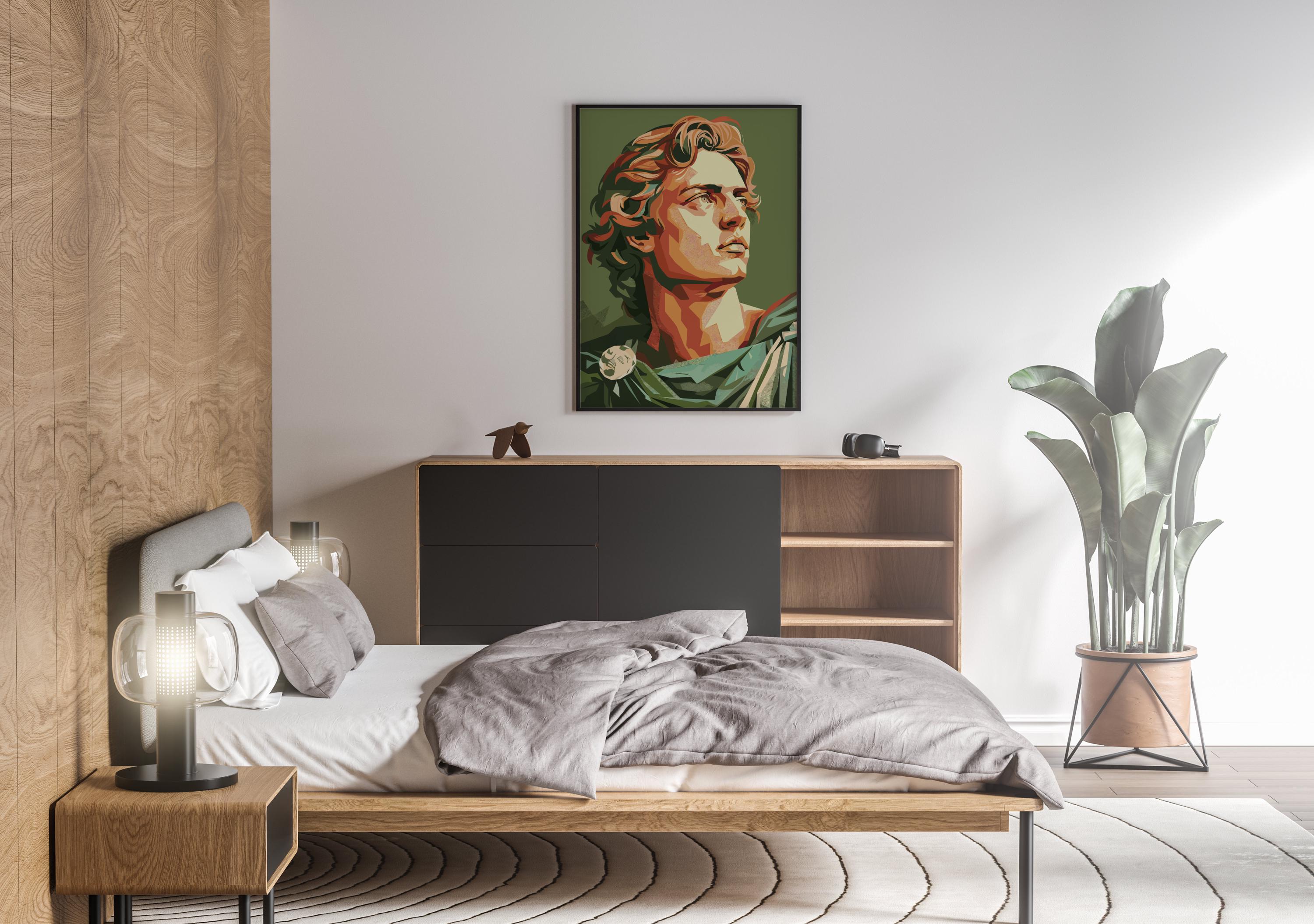 Alexander the Great Portrait Poster | Macedonian King Fine Art Print ...