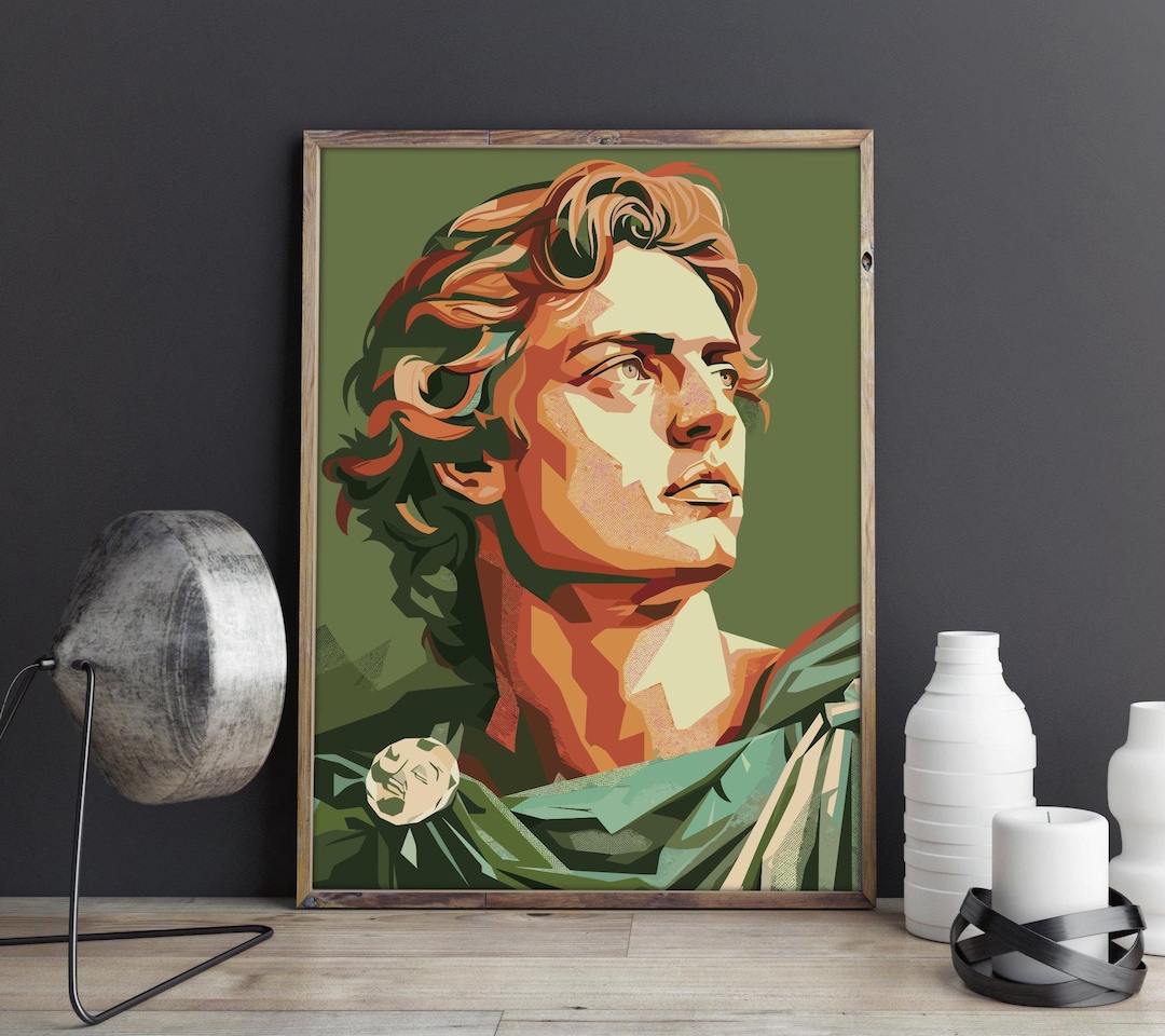 Alexander the Great Portrait Poster | Macedonian King Fine Art Print ...