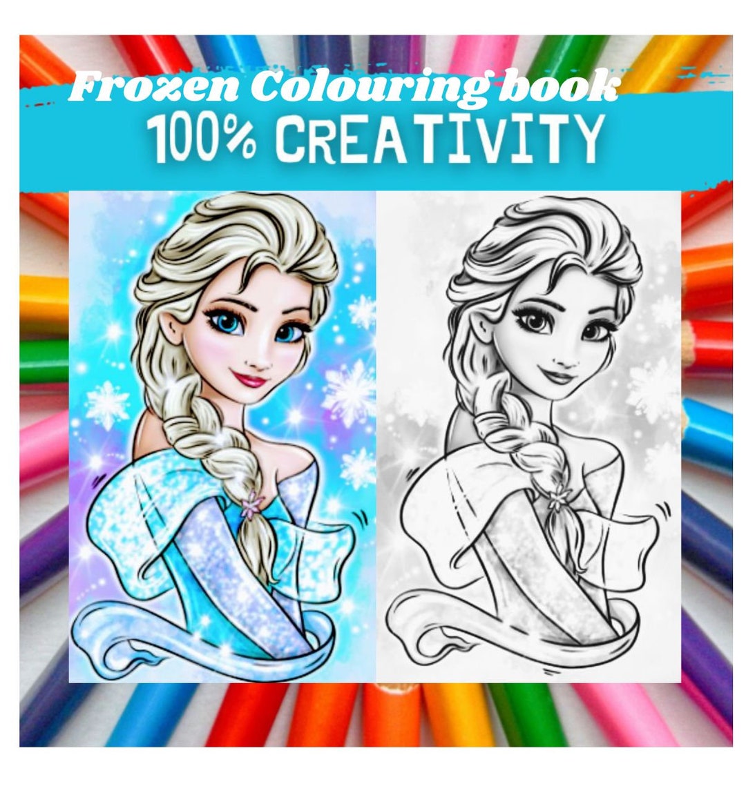 Printable Colouring Sheets Instant Download 40 Frozen Images - Etsy ...