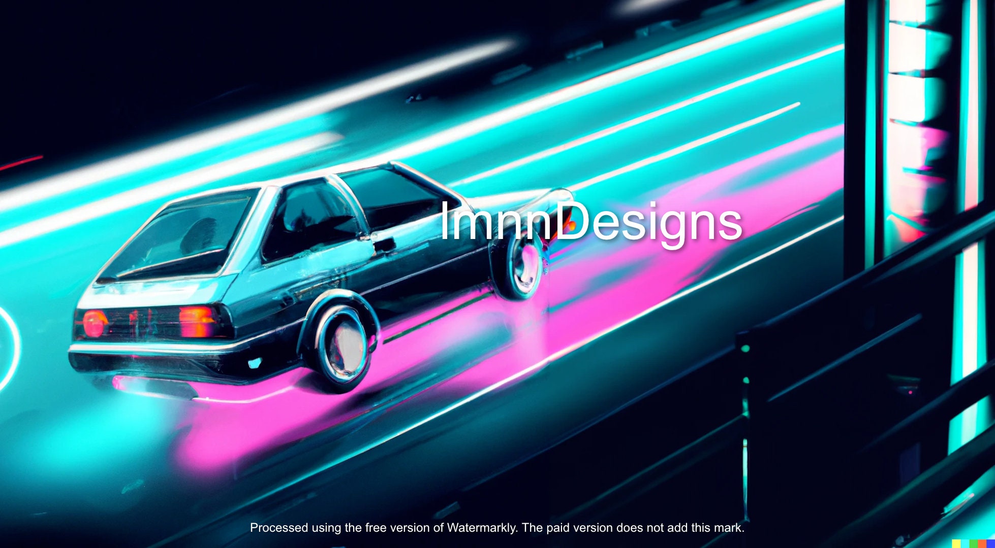 10 Original Synth-wave Sports Car Wallpaper Designs - Etsy