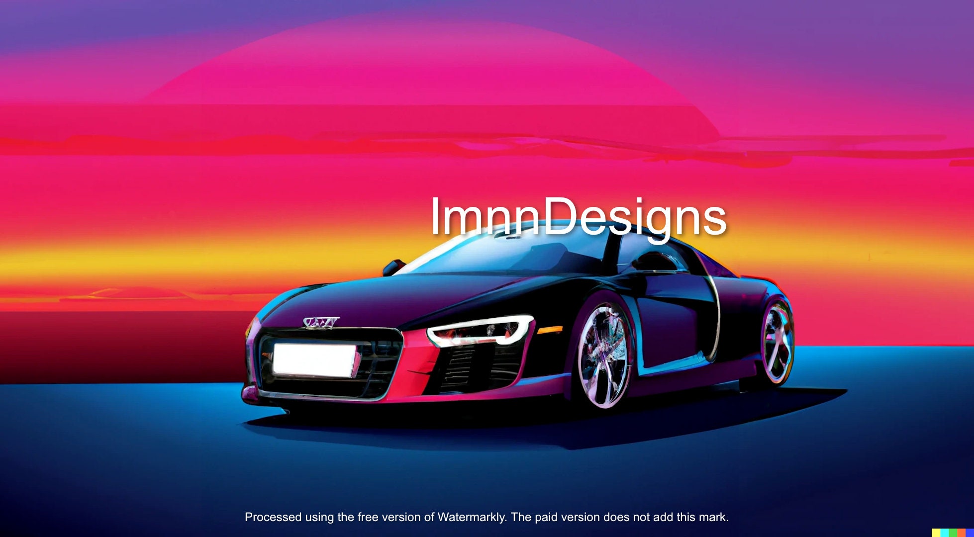 10 Original Synth-wave Sports Car Wallpaper Designs - Etsy