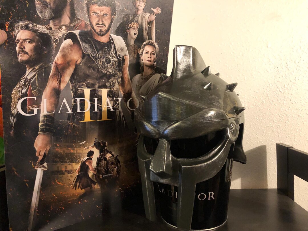 Gladiator 2 Helmet Popcorn Bucket AND Poster, Rare Exclusive Cinemark ...