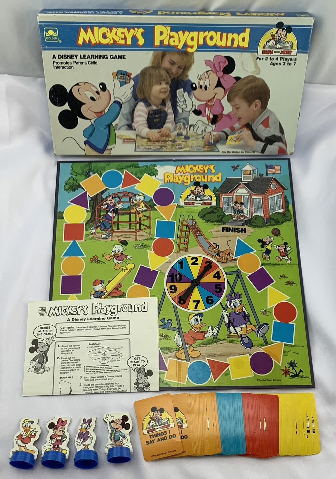 1988 Mickey's Playground Board Game by Golden Complete in - Etsy