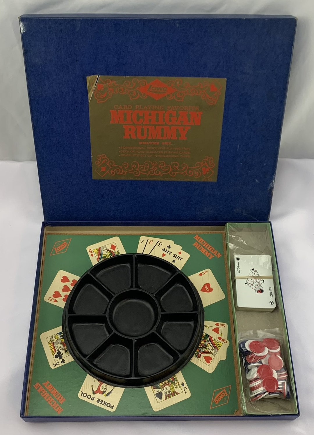 1963 Deluxe Michigan Rummy Game by E.S. Lowe Complete in Great - Etsy