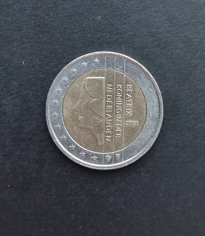 2 Euro Coin Netherlands 2001 - Etsy