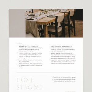 Home Staging Checklist | Real Estate Interior Styling, Indoor and ...