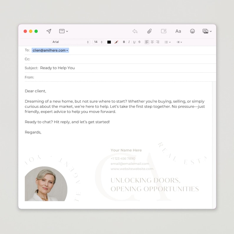 BUNDLE: Real Estate Email Signature Templates, 7 Designs in 2 Sizes ...