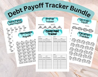Debt Payoff Tracker Printable - PDF - Letter Size - Etsy