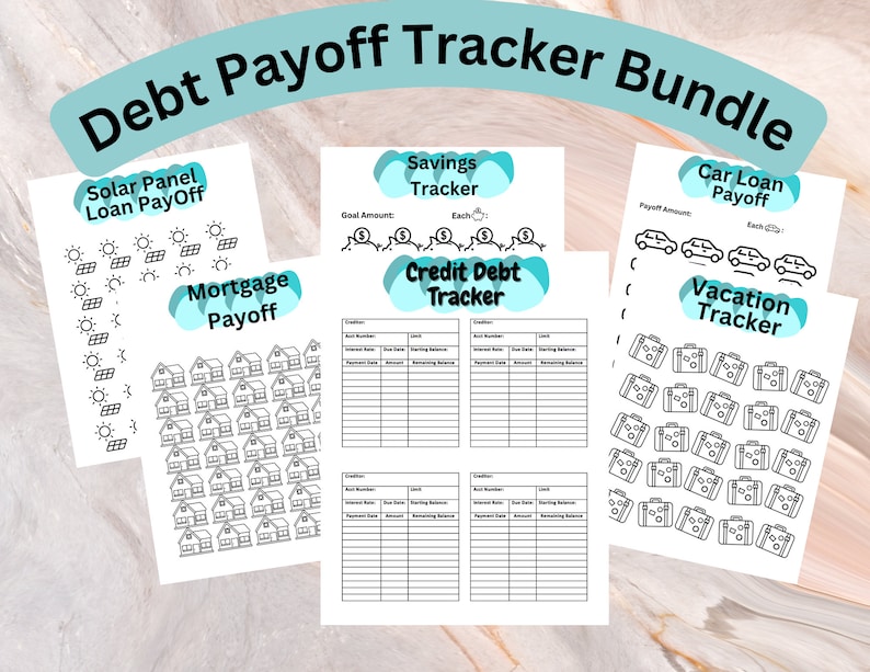 Debt Payoff Tracker Printable - Etsy