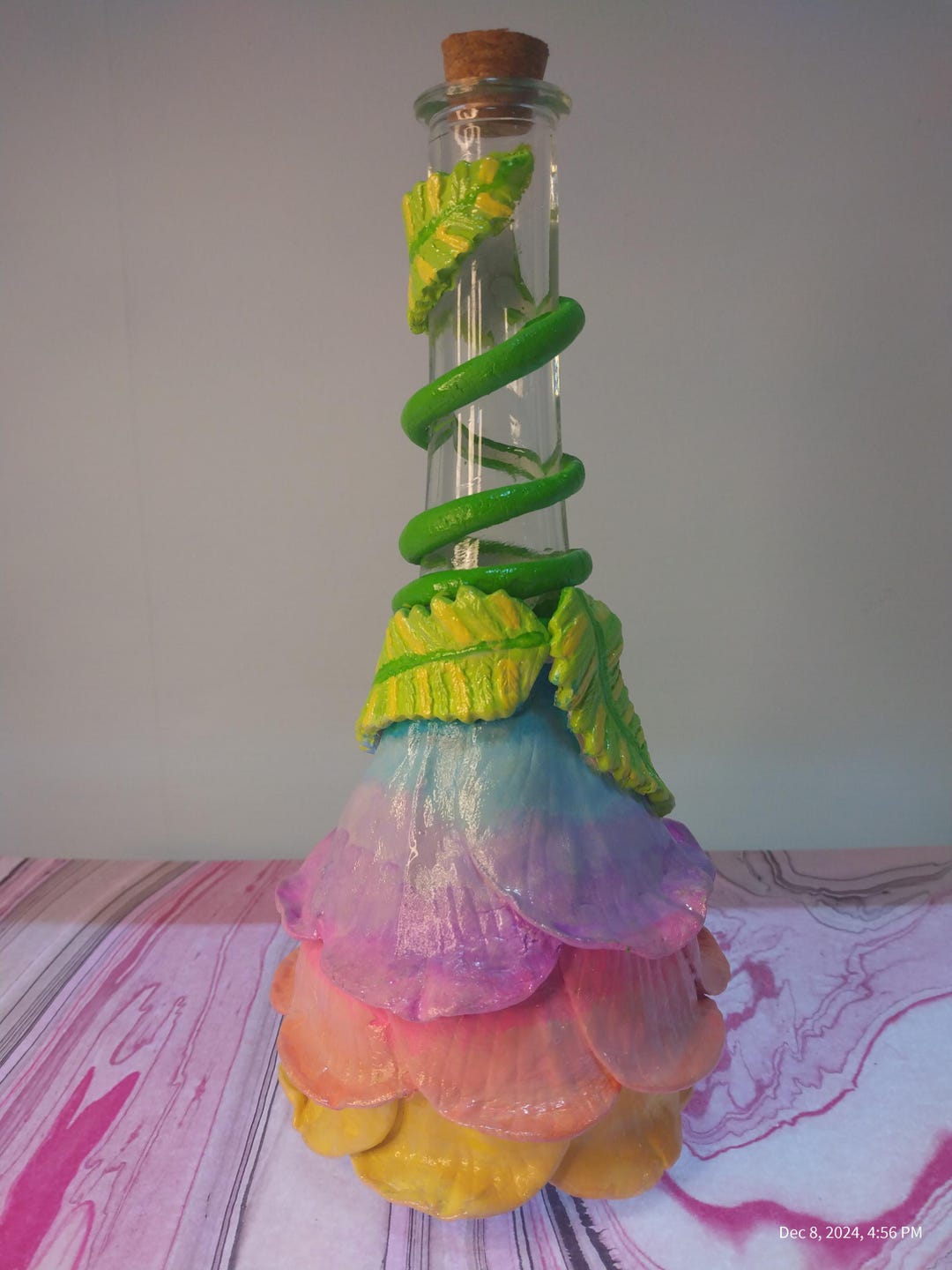 Pastel Rainbow Colored Flower Jar - Etsy