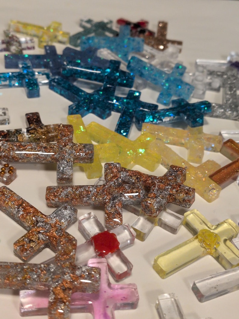 Resin Pocket Crosses - Etsy