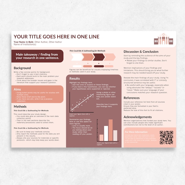 Academic Powerpoint Poster Template - Etsy