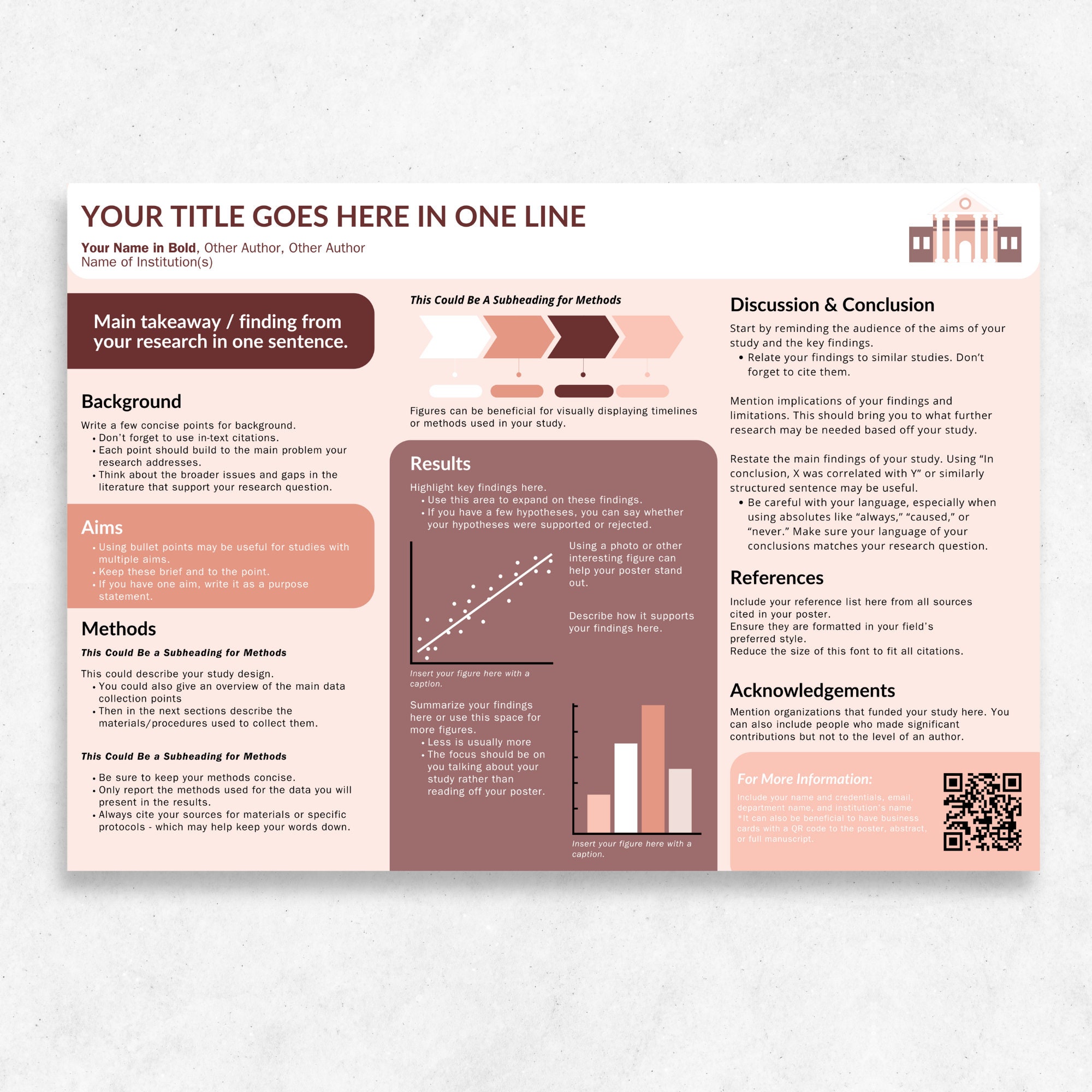 Pink Mauve Academic Poster Template A0, Powerpoint Template for ...