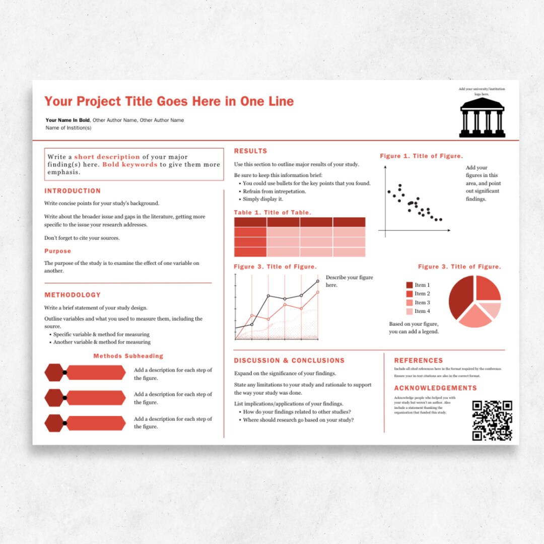 Powerpoint Template, Academic Poster Template, Medical Poster, Research ...