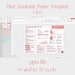 Pink Academic Scientific Research A0 Poster, Editable Template ...