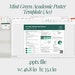 Green Academic Poster Template A0, Powerpoint Template for Scientific ...