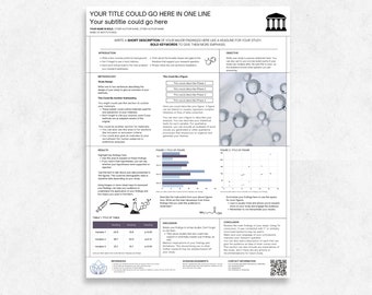 Blue Academic Poster Template A0, Powerpoint Template for Scientific ...