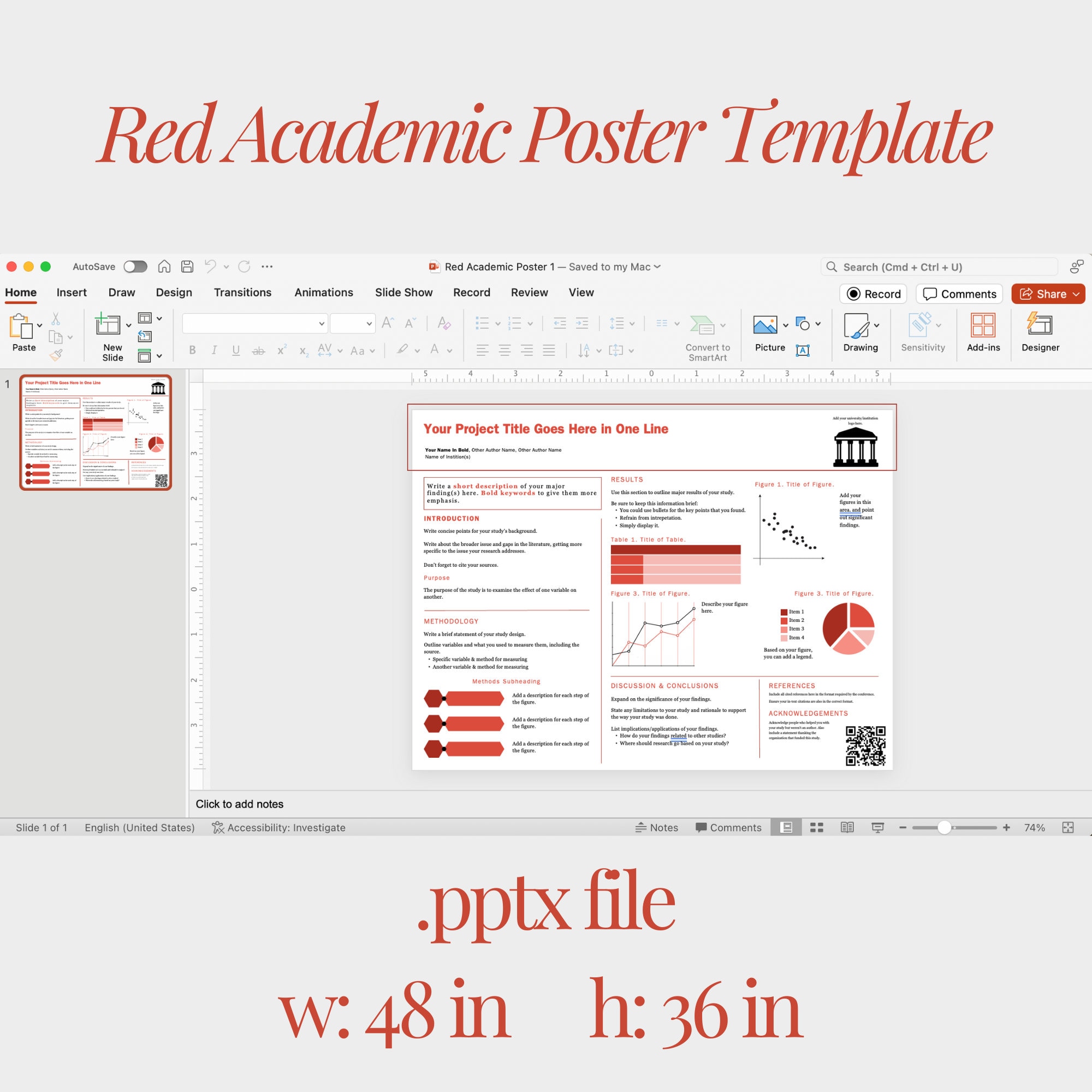 Powerpoint Template, Academic Poster Template, Medical Poster, Research ...