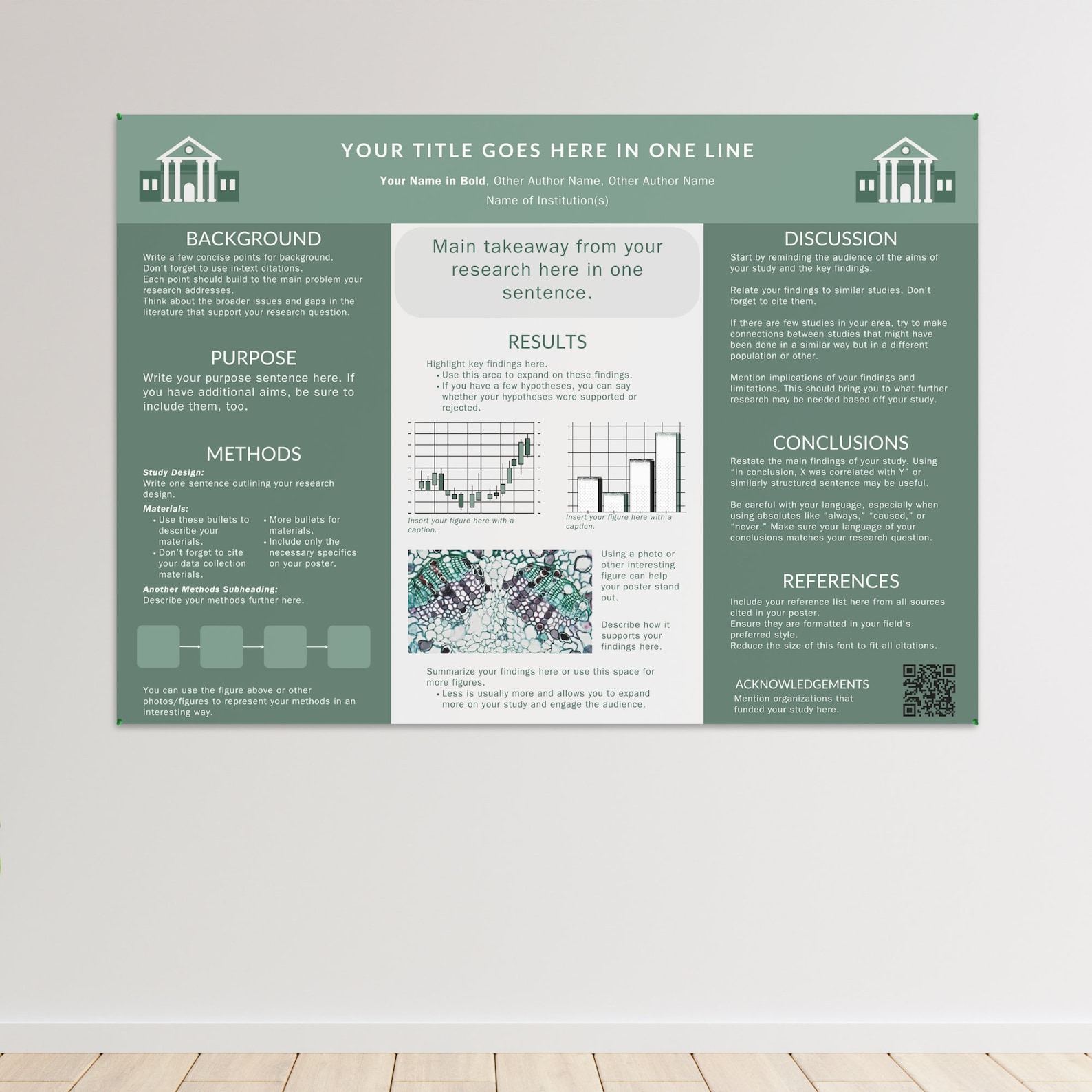 Powerpoint Template, Academic Poster Template, Medical Poster, Research ...
