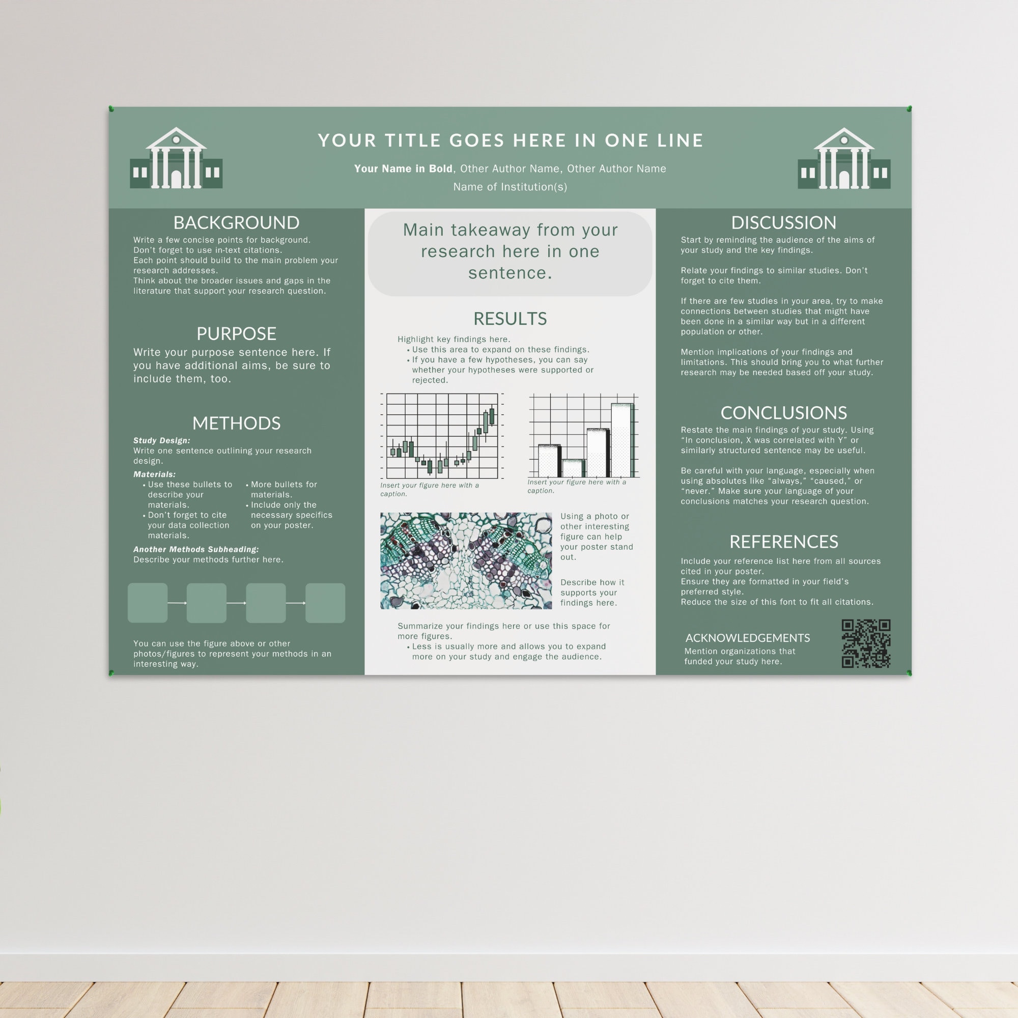 Powerpoint Template, Academic Poster Template, Medical Poster, Research ...