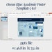 Blue Academic Poster Template A0, Powerpoint Template for Scientific ...