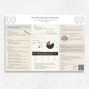 Purple and Orange Academic Poster Template A0, Powerpoint Template for ...