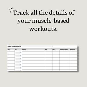 Physical Activity Log, Fitness Tracker Google Sheets (digital Download ...