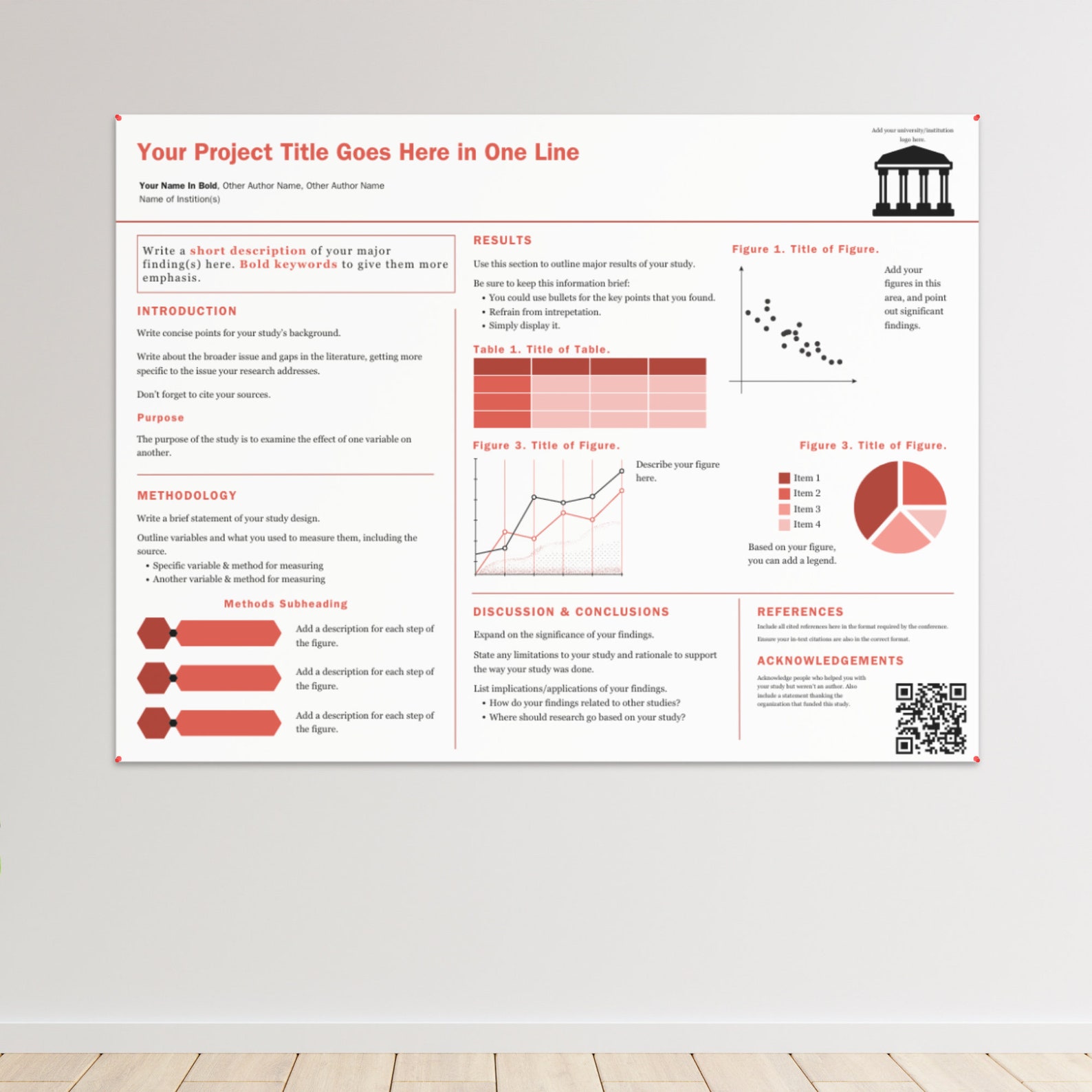 Powerpoint Template, Academic Poster Template, Medical Poster, Research ...