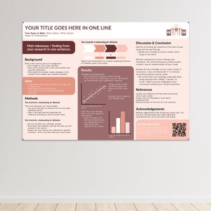 Pink Mauve Academic Poster Template A0, Powerpoint Template for ...