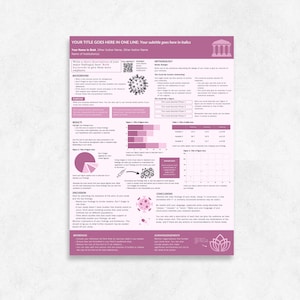 Pink Magenta Vertical Poster Template A0, Powerpoint Template for ...