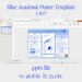 Blue Academic Poster Template, Scientific Conference Powerpoint (PPTX ...