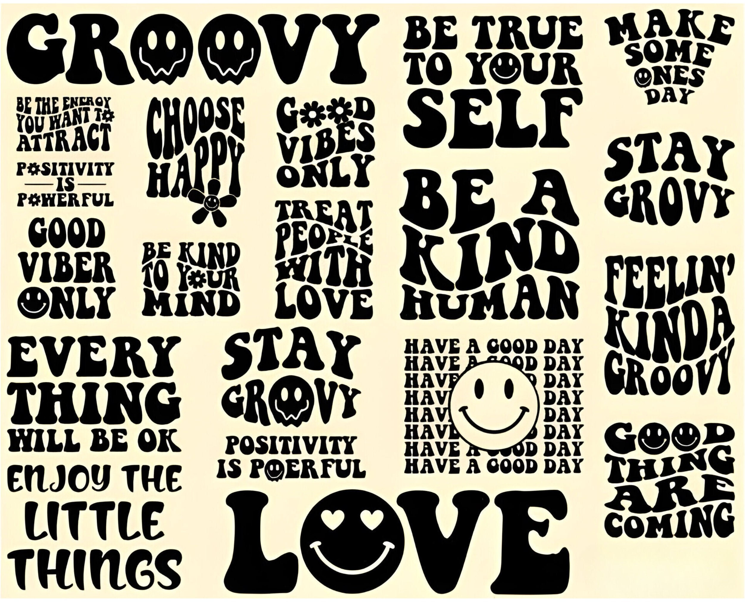 Groovy Bundle Svg Groovy Png Bundle Groovy Png Hippie Svg - Etsy