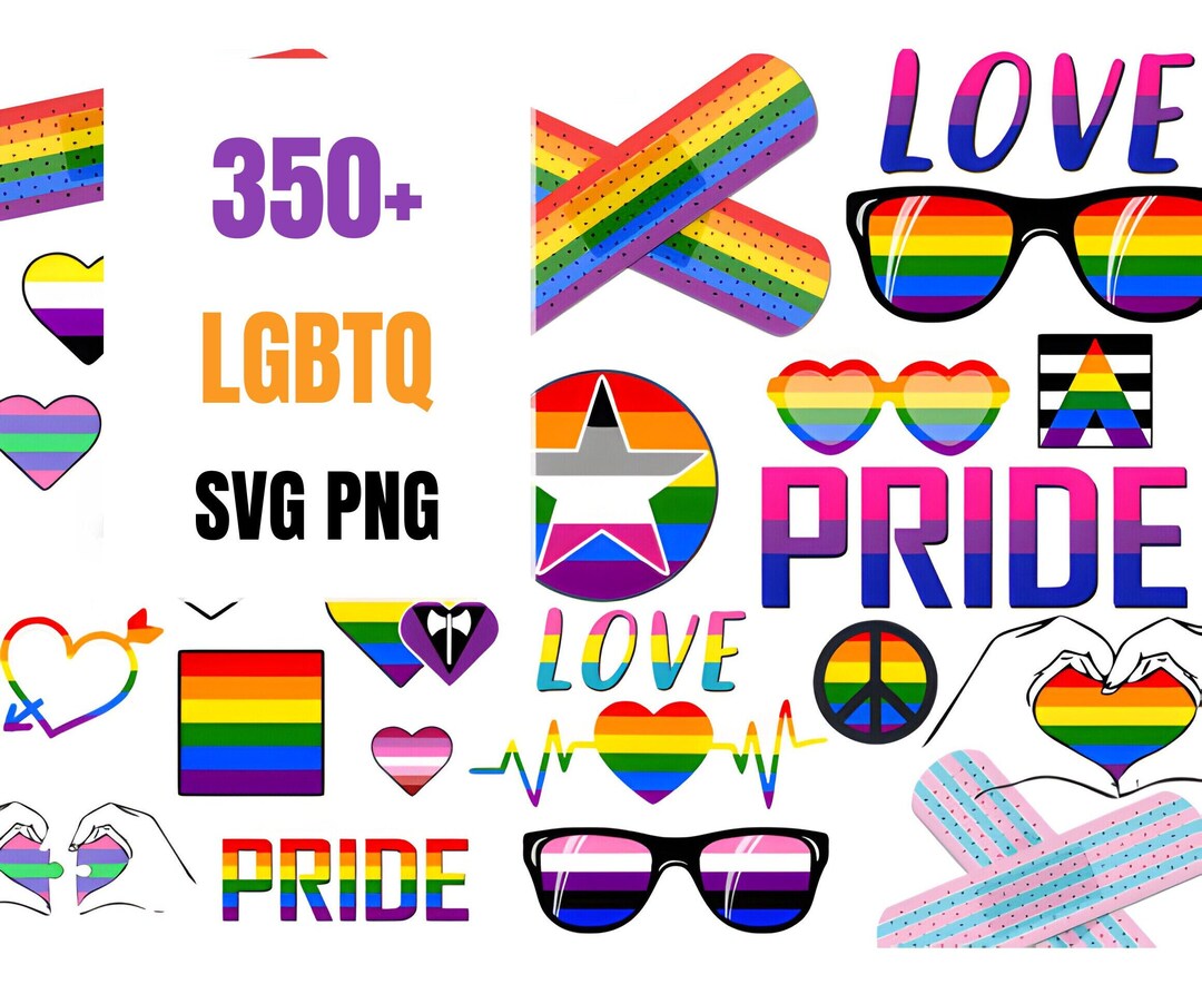 300 LGBTQ Svg Bundle, LGBT Svg, Pride Svg, Gay Pride Png, Lgbt Quotes ...